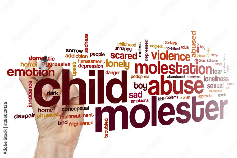 Child molester word cloud Stock Photo | Adobe Stock