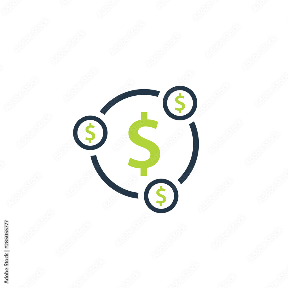 Structure costs icon. Clipart image isolated on white background Stock ...