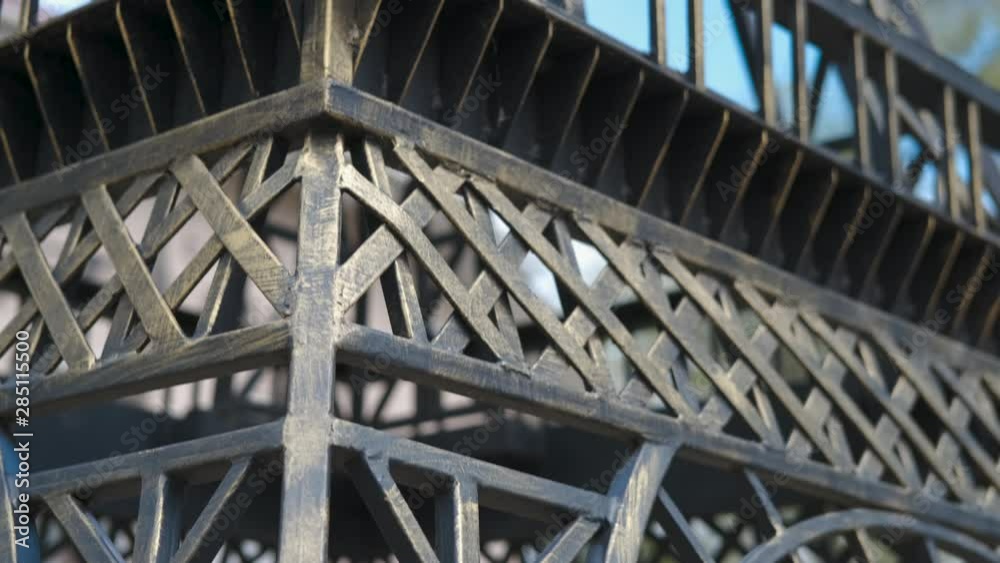 Eiffel tower layout against the sky. The layout of the eiffel tower ...