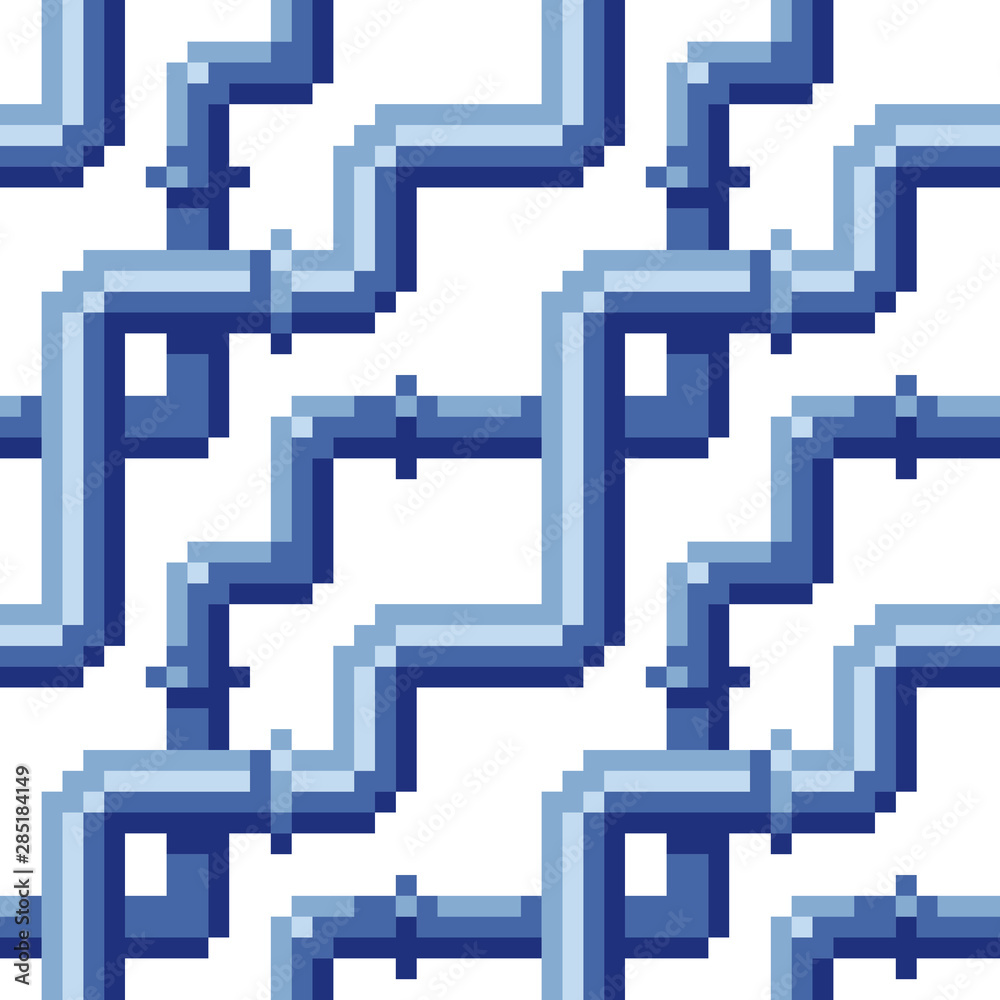 Pixel art Tubes seamless pattern textures background. Knitted design ...
