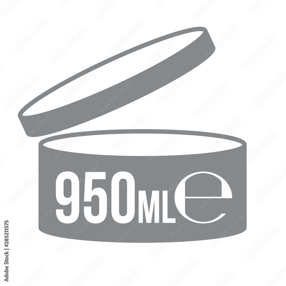 Stockvector Liter l sign (l-mark) estimated volumes 950 milliliters (ml ...