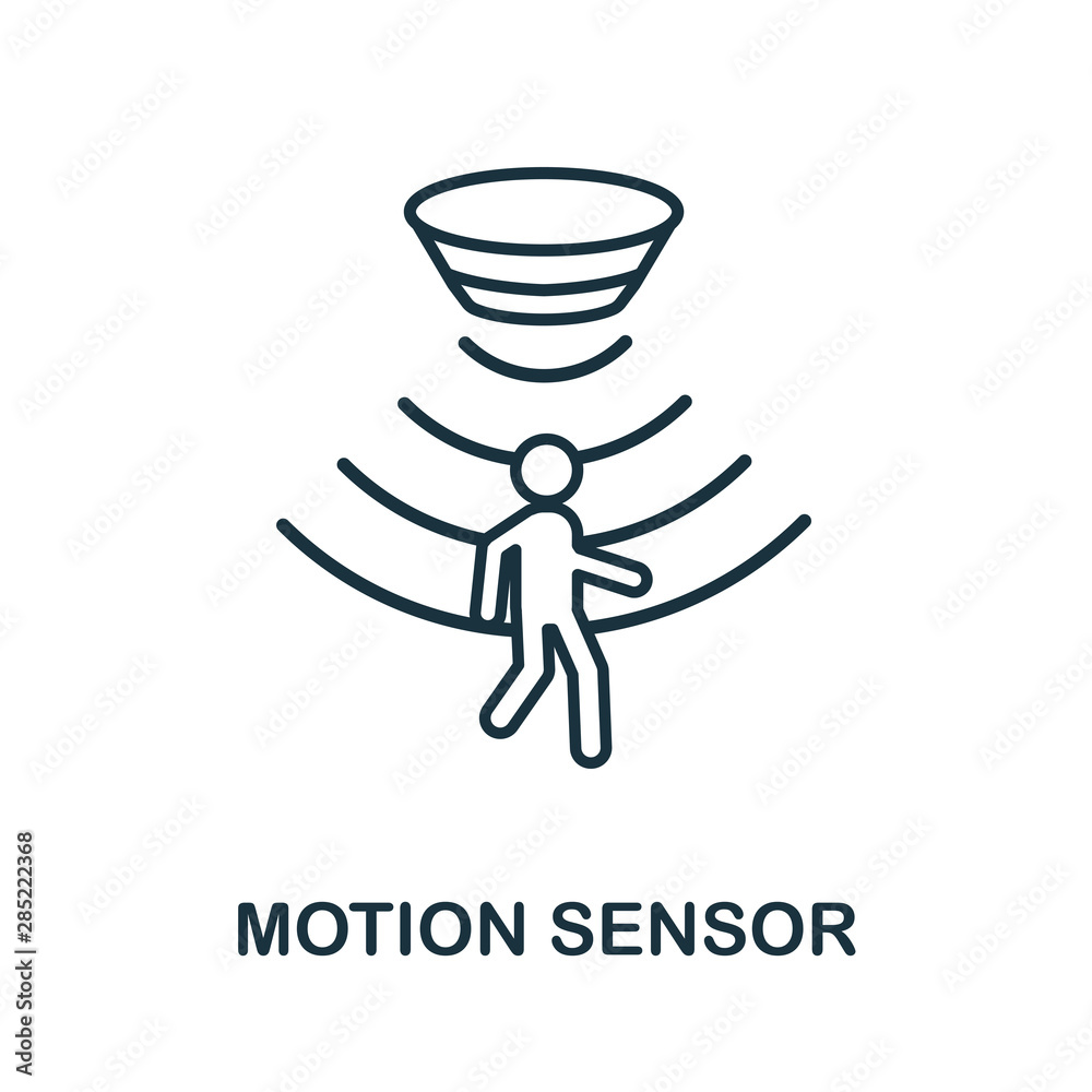 Motion Sensor outline icon. Thin line style from sensors icons ...