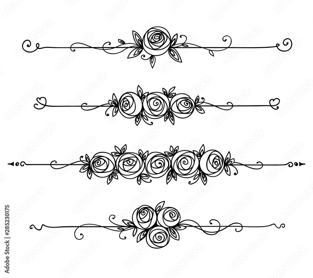 Vintage Flower Vector Black White | Best Flower Site