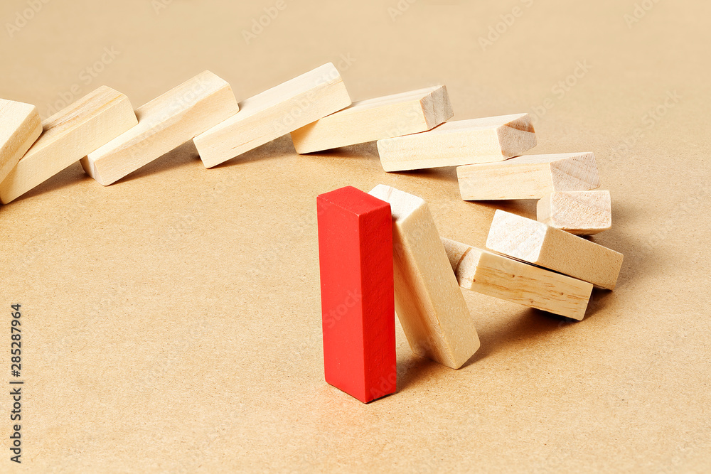 last piece standing Stock Photo | Adobe Stock
