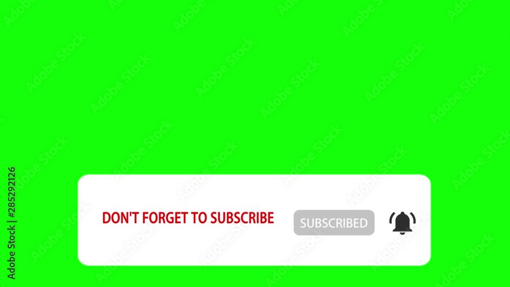 Notification: Don't Forget to Subscribe. Animation of Social Network on ...