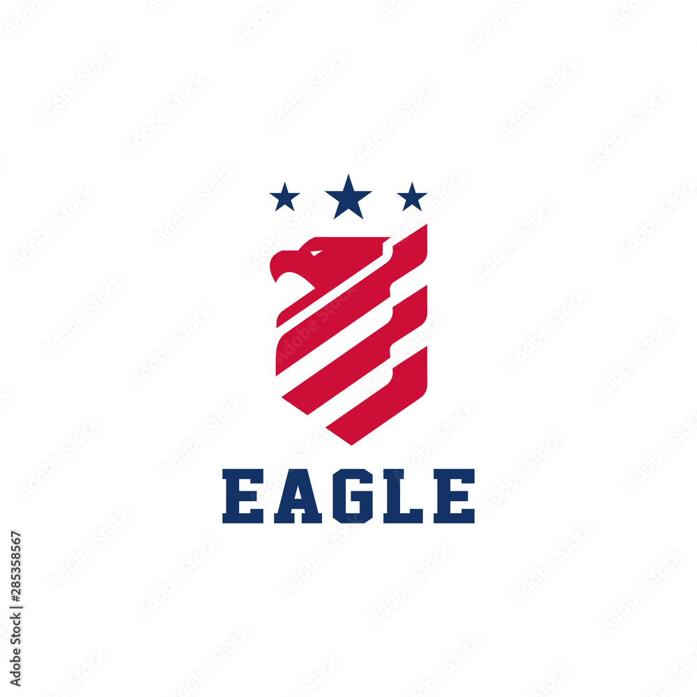 America eagle logo design inspiration Stock Vector | Adobe Stock