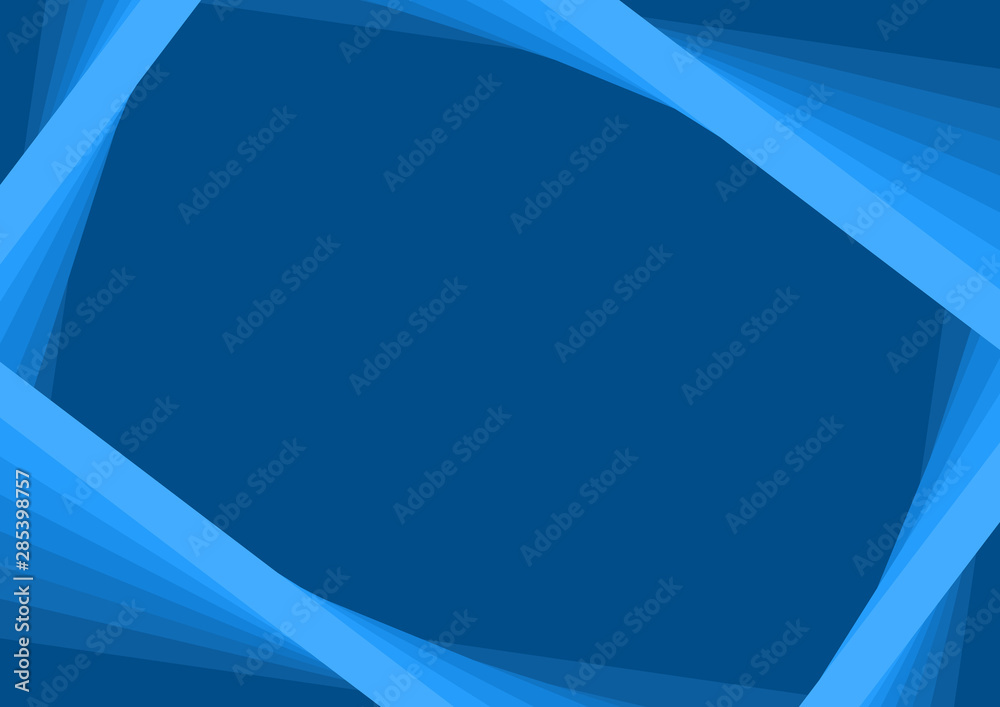 blue frame movment on dark blue background. contour of blue line for ...