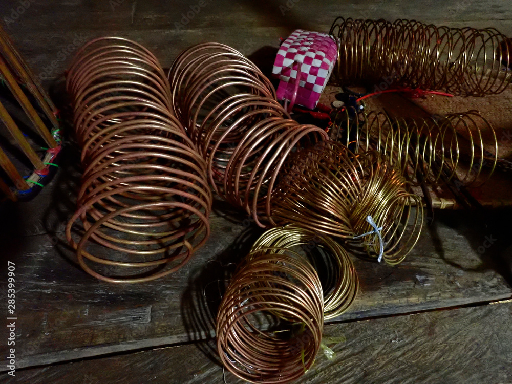 Traditional Rungus women costume from Kudat, Sabah. Malaysia. Borneo ...