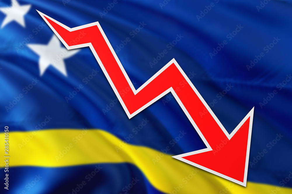 Cyprus economy graph is indicating negative growth, red arrow going ...