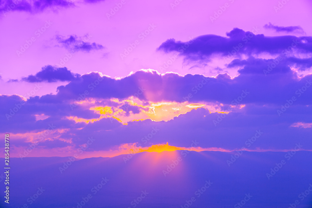 Sunset Purple Color