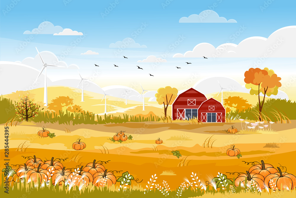 Harvest Fields Clip Art