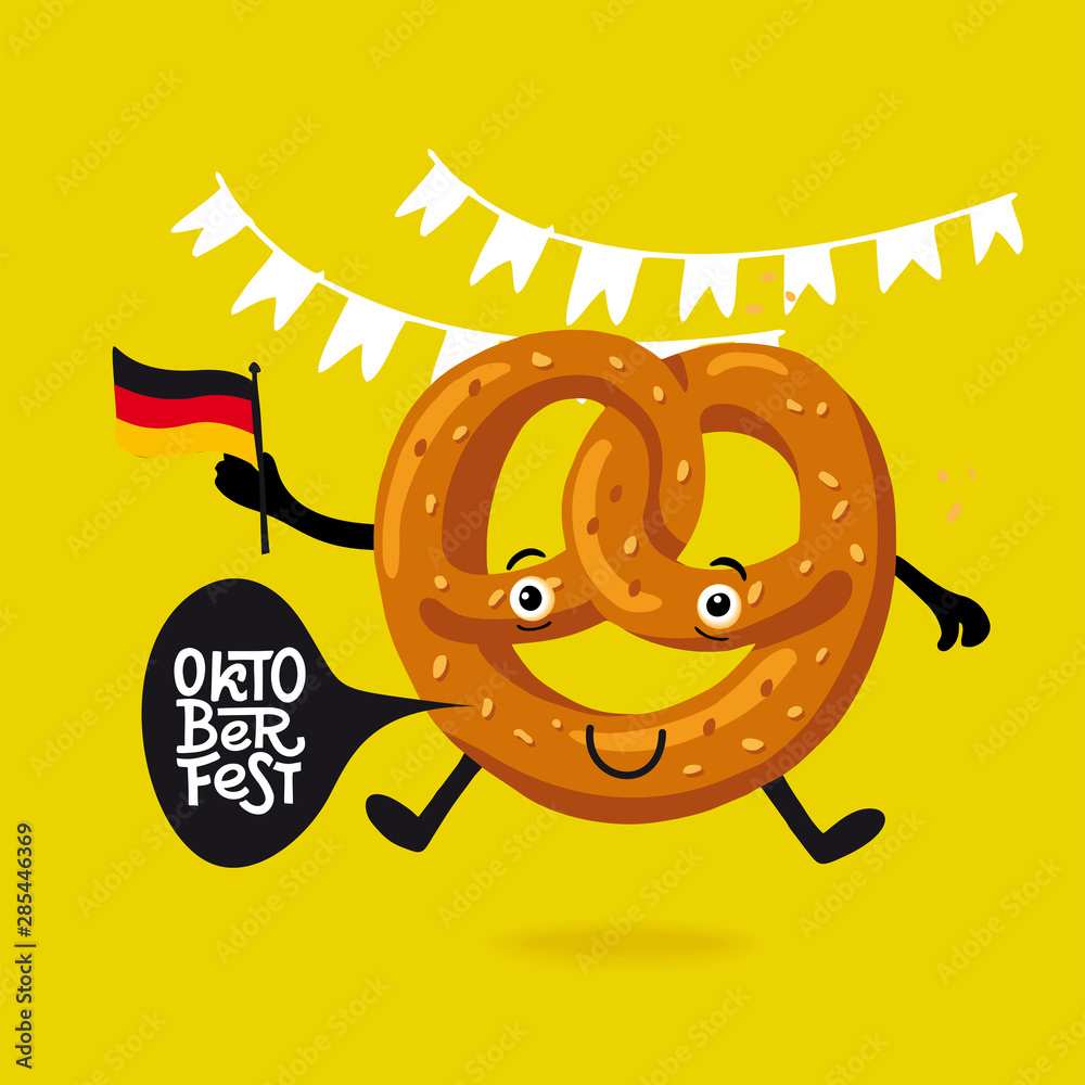 Oktoberfest- german beer festival in munich. Vintage food poster ...