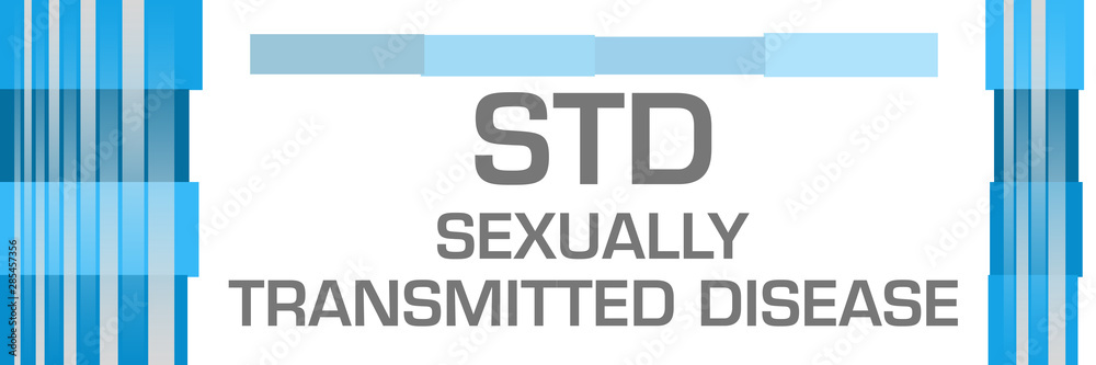 STD - Sexually Transmitted Disease Blue Bars Both Sides Stock ...