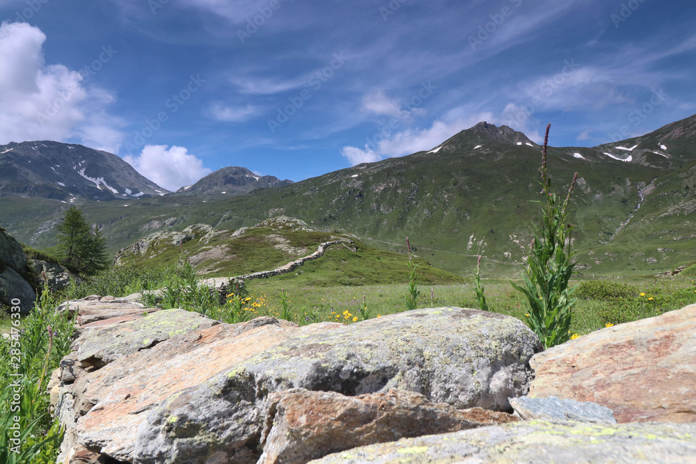 Stockalperweg & Simplon Pass in der Schweiz Stock Photo | Adobe Stock