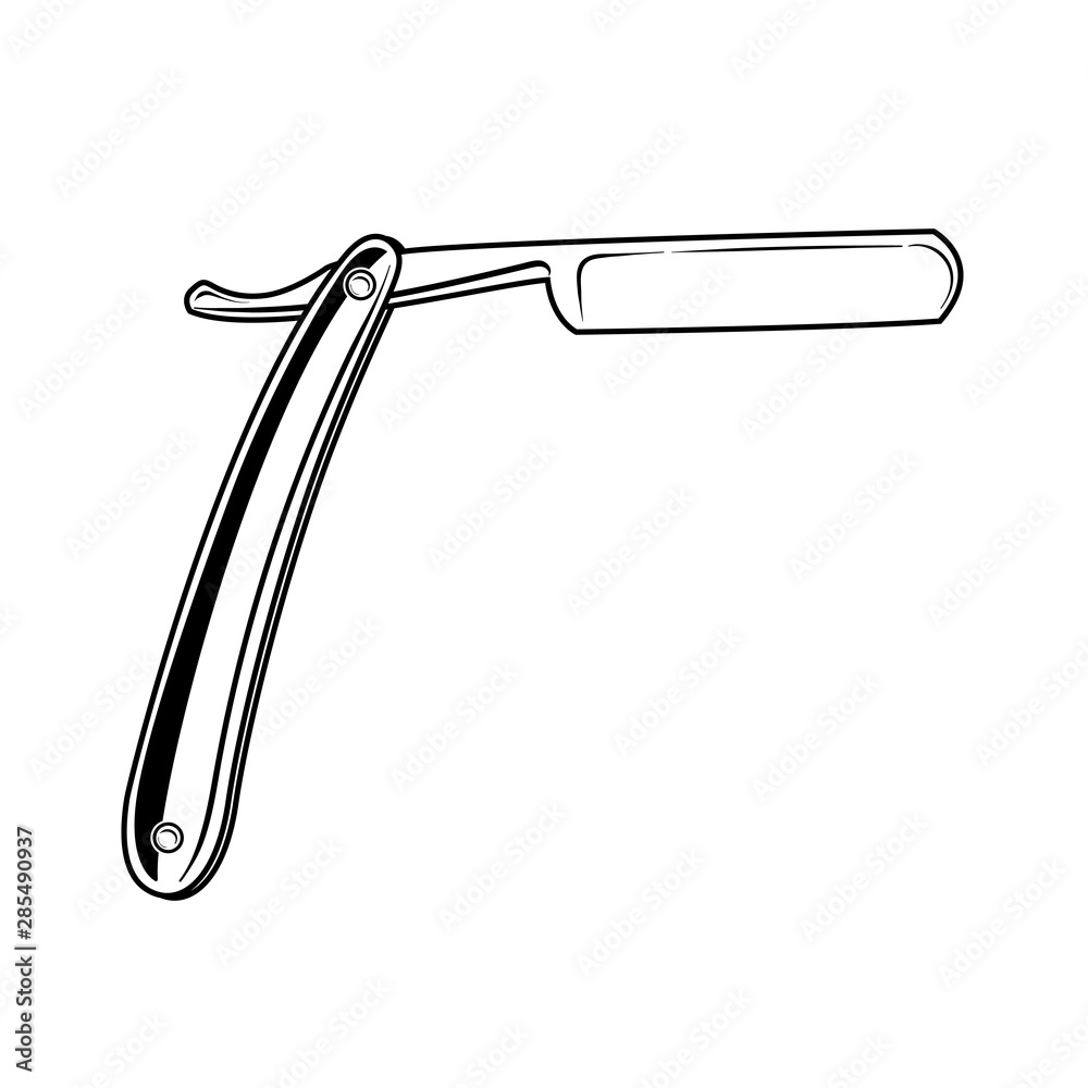 Straight Razor Illustration