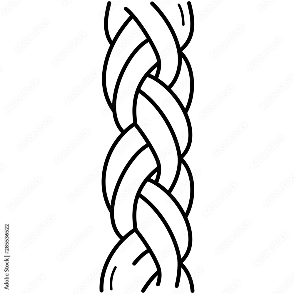 nautical cable icon in outline style Stock Vector | Adobe Stock