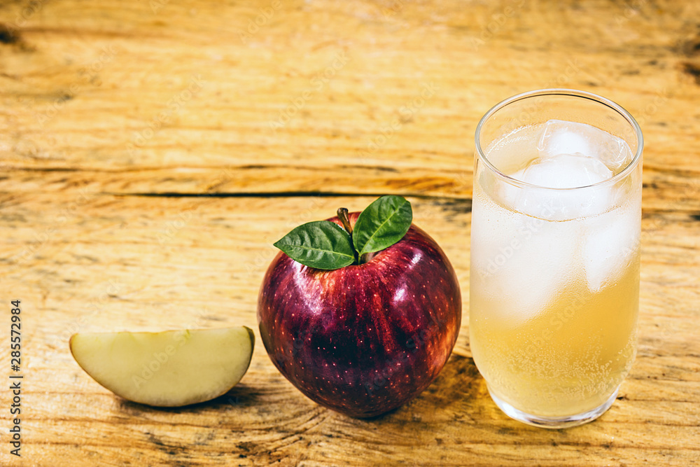 Apple spritzer (apfelschorle) pitcher, Glass pitcher of homemade ...