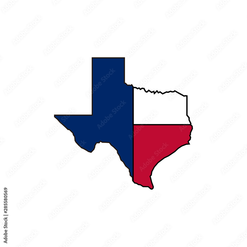 Texas map. Texas map icon. Texas symbol. Stock Vector | Adobe Stock