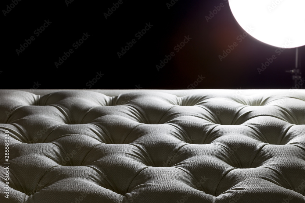 Furniture carriage coupler. The gray fabric panel is made using the ...