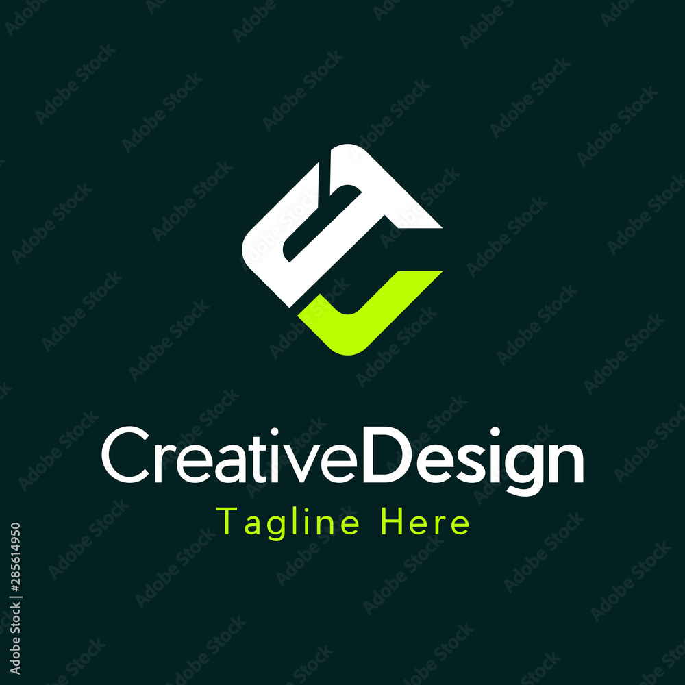 Letter TC Creative Logo Design Template, TC letter or T C initials logo ...