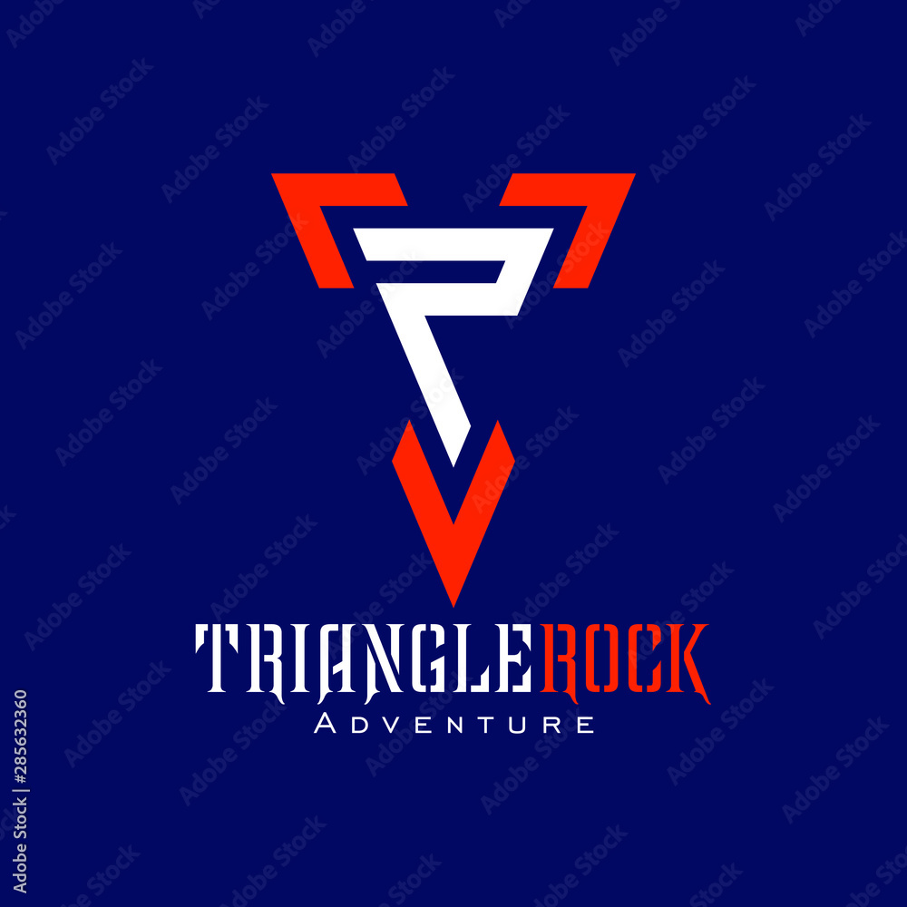 logo triangle letter R Stock Vector | Adobe Stock