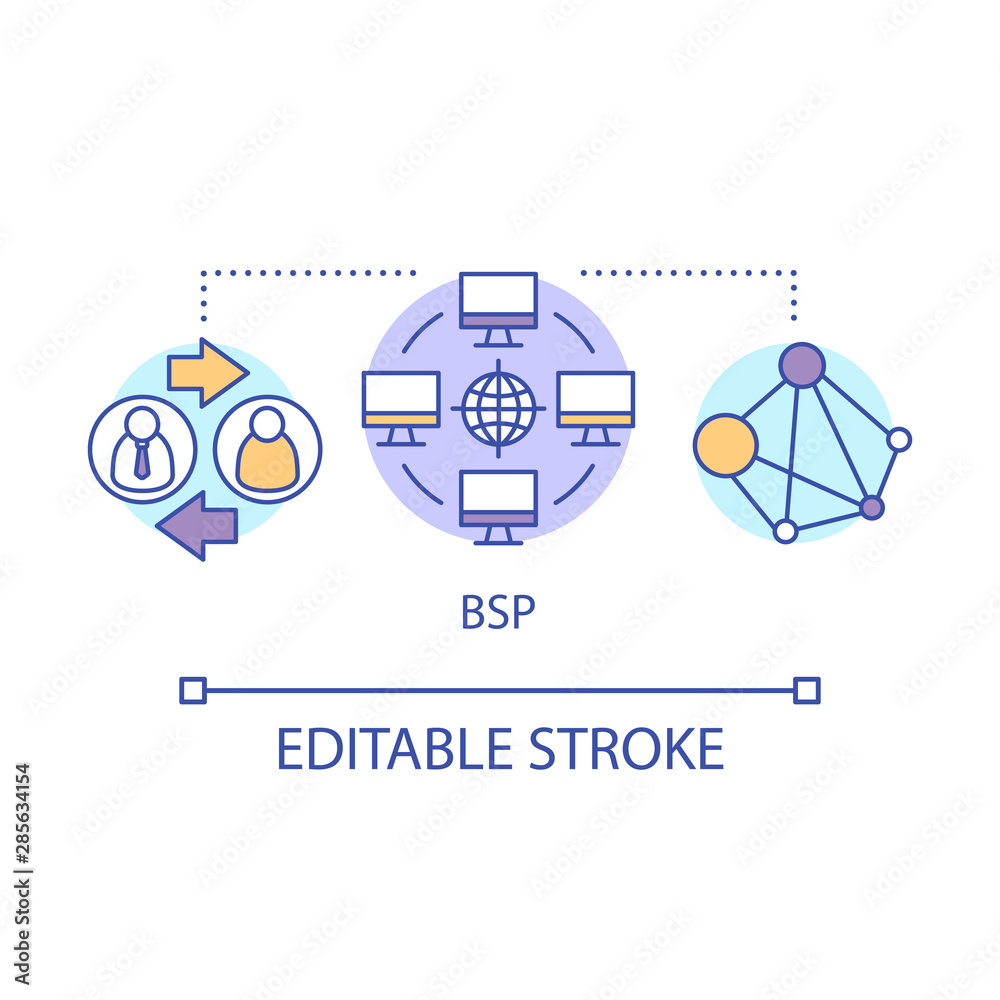 Bill service provider concept icon. Billing services, banking system ...