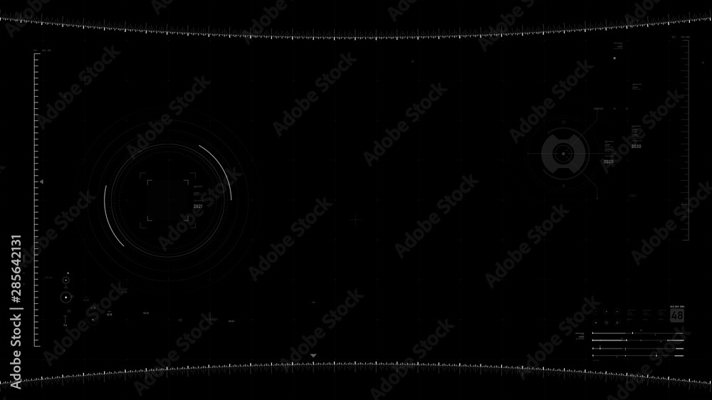 Futuristic user interface design element Video overlay 002 Stock Vector ...