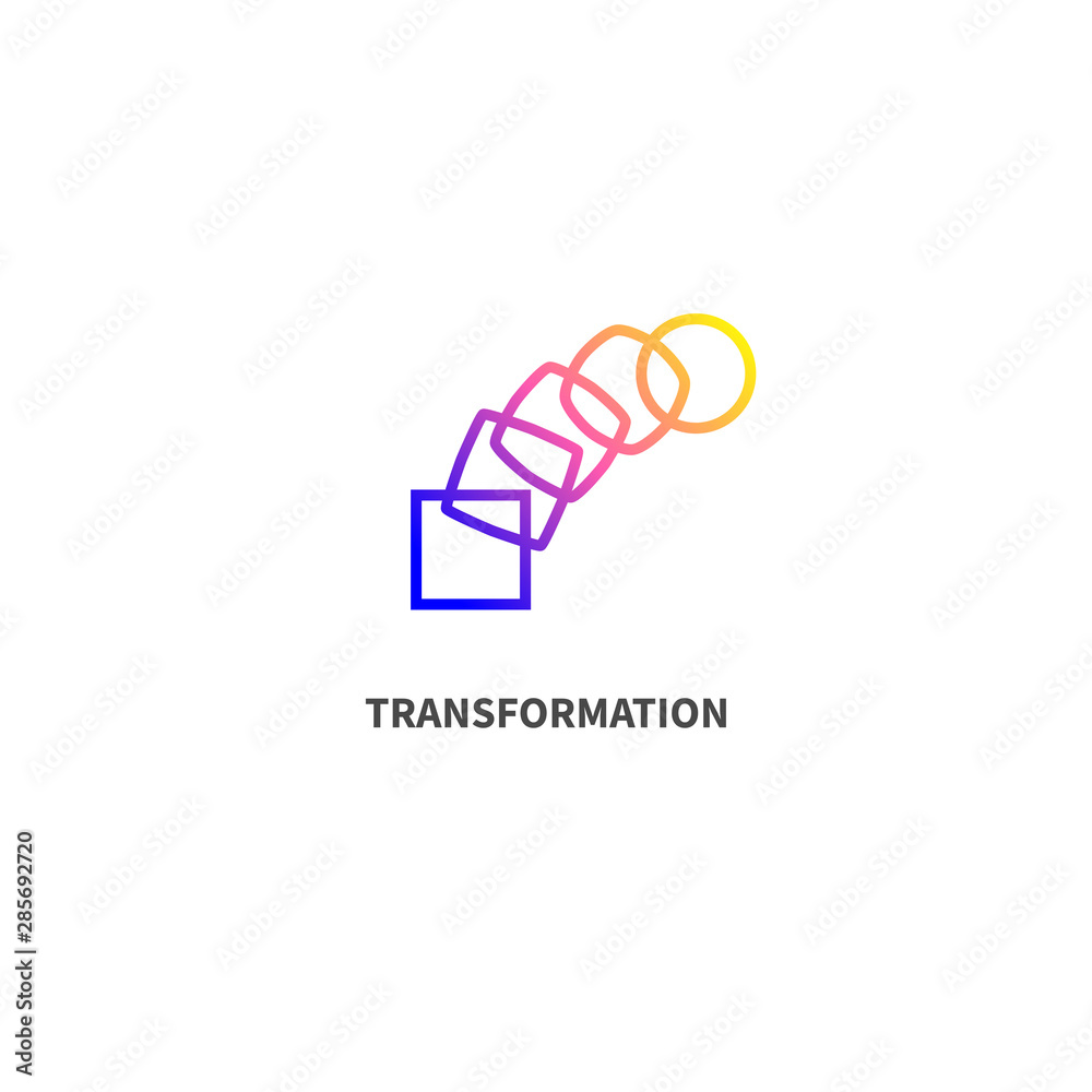 Change icon, transformation, evolution, development Stock Vector ...