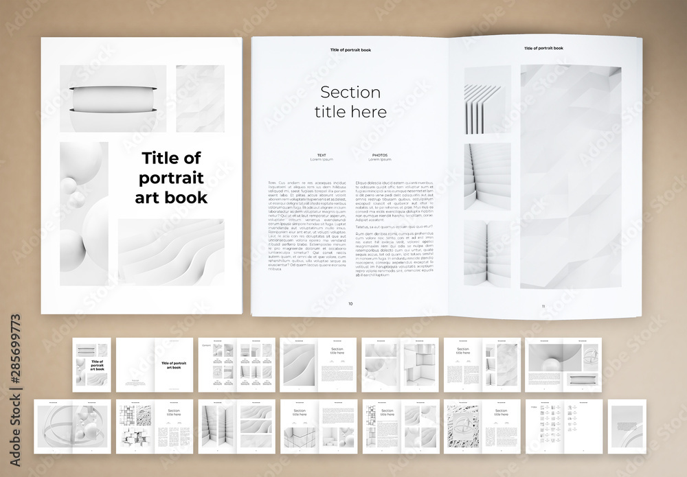 Black And White Book Layout Stock Template Adobe Stock Black And White Book Layout Stock Template Adobe Stock