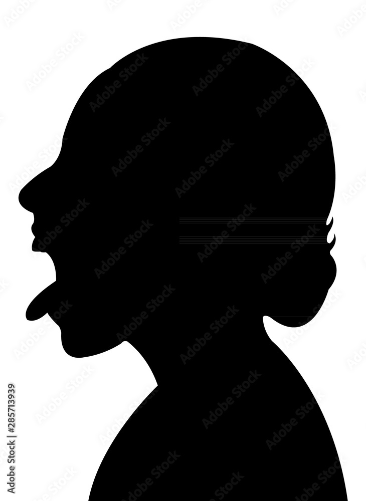 Open Mouth Silhouette