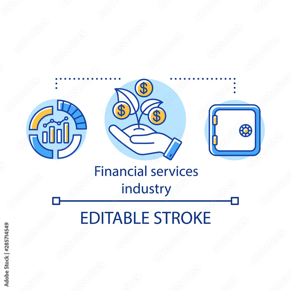 Financial Services Icon Vector