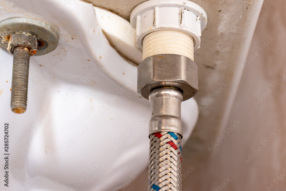 Water supply fitting of cistern tank of the toilet bowl at water closet ...