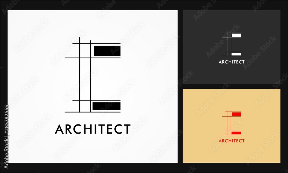c architect vector logo Stock Vector | Adobe Stock
