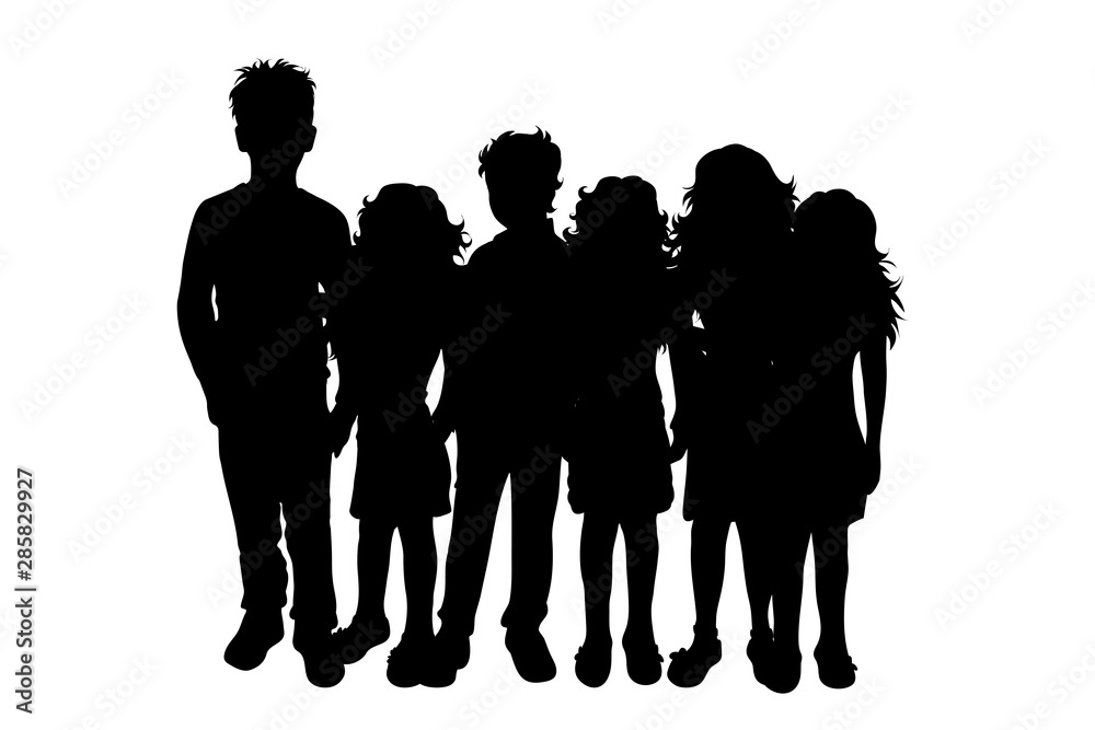 Black Brothers And Sisters Clipart