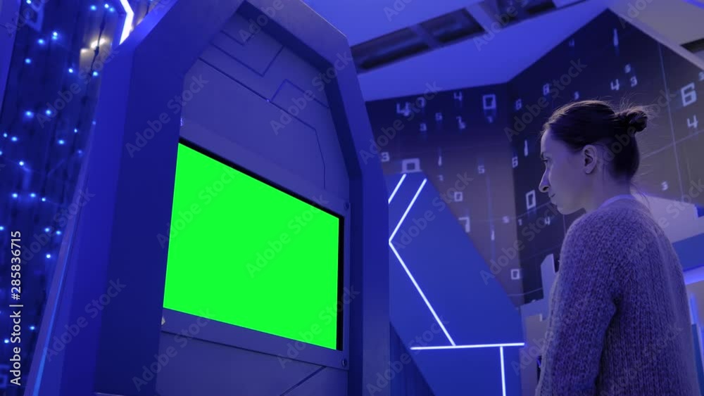 Vídeo do Stock: Green screen, mockup, science, copyspace, template ...