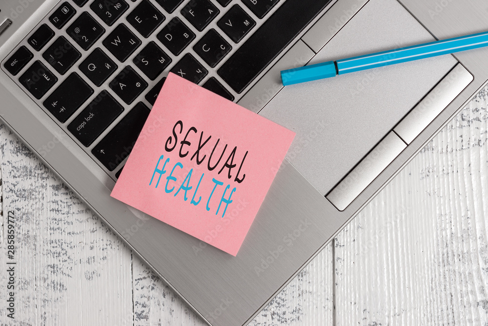 Conceptual Hand Writing Showing Sexual Health Concept Meaning Positive