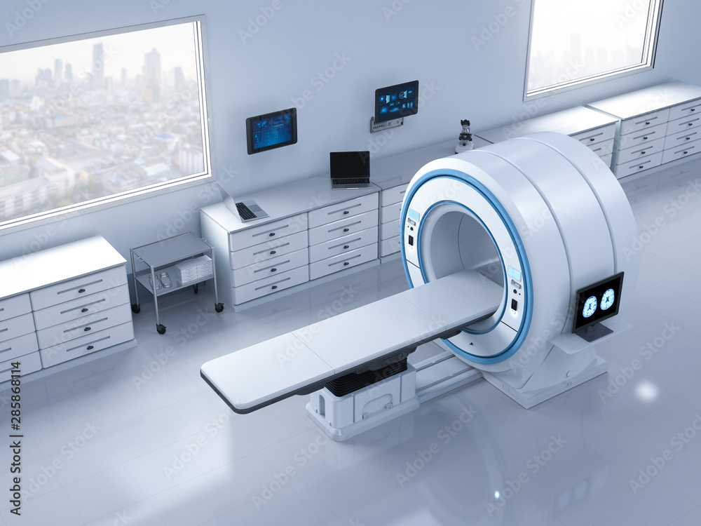 lab with mri scan machine Stock Photo | Adobe Stock
