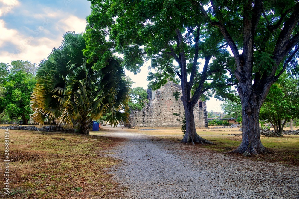 Fotografia do Stock: Sitio Arqueológico de Panamá Viejo y Distrito ...