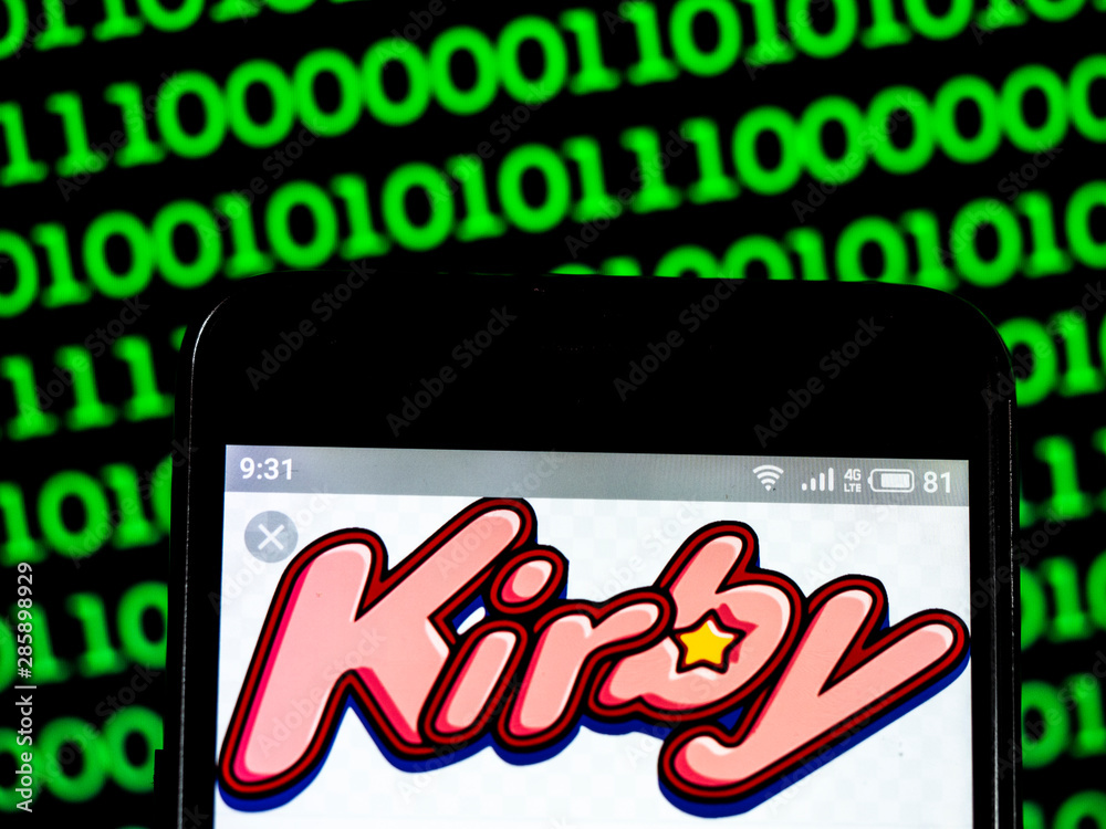 Kiev, Ukraine, February 16, 2019, iKirby is a fictional character and ...