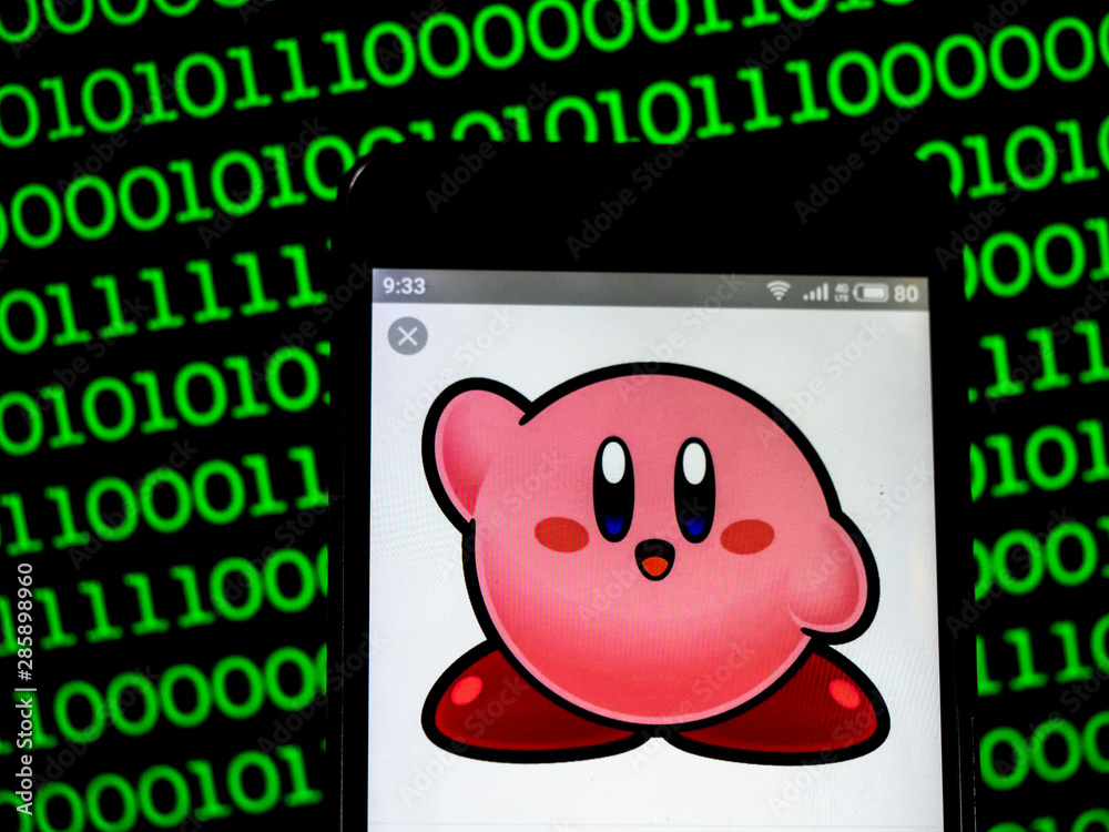 Kiev, Ukraine, February 16, 2019, iKirby is a fictional character and ...