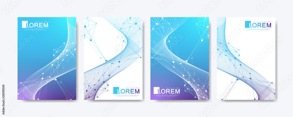 Modern Health care cover template design for a report and medical ...