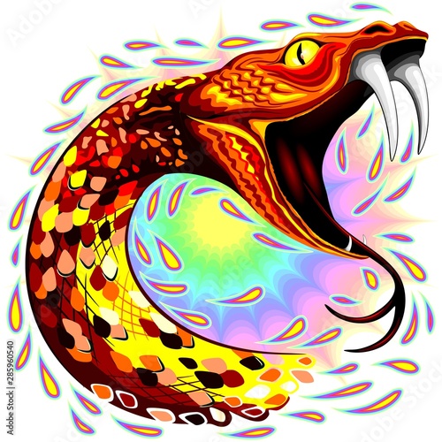 Snake Strike Drawing