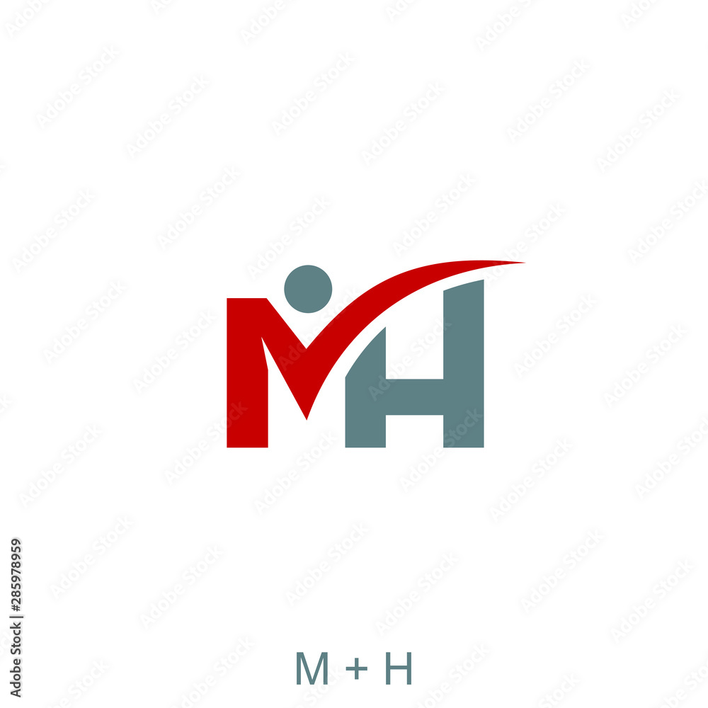 letter M and H concept ready to use Stock Vector | Adobe Stock