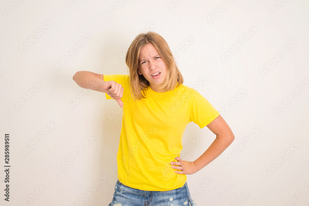 Negative human face expressions, emotions, feelings, attitude, life ...