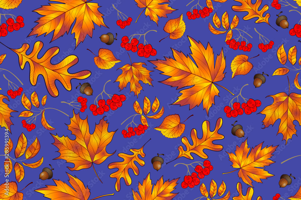 Fall Leaf Texture Seamless