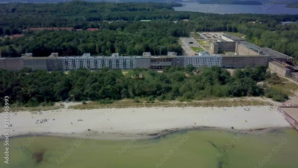 Timelapse: Aerial view on Prora, a massive project known as Colossus of ...