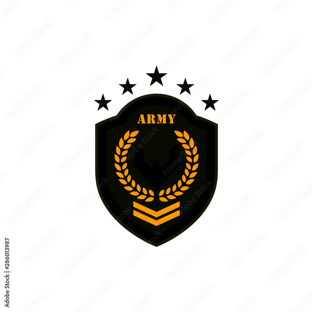 Military Logos Badges Army Symbols Stock Vector Stock Vector | Adobe Stock