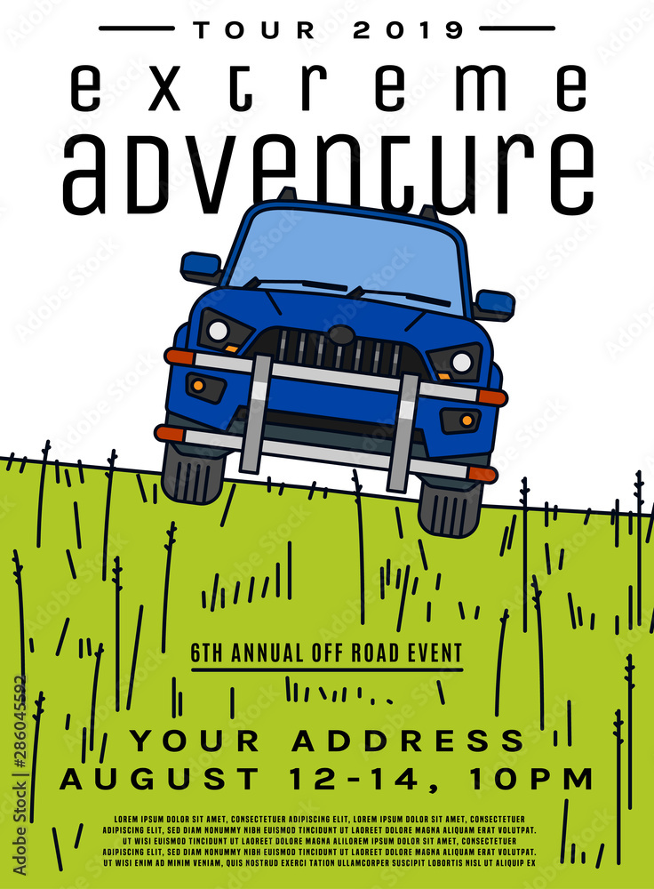 Motorsport event poster Stock Vector | Adobe Stock