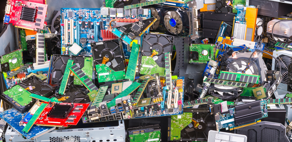 Pile Of Computer Parts