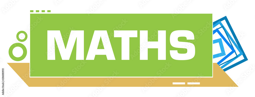 Maths Green Blue Borders Circles Stock Illustration | Adobe Stock